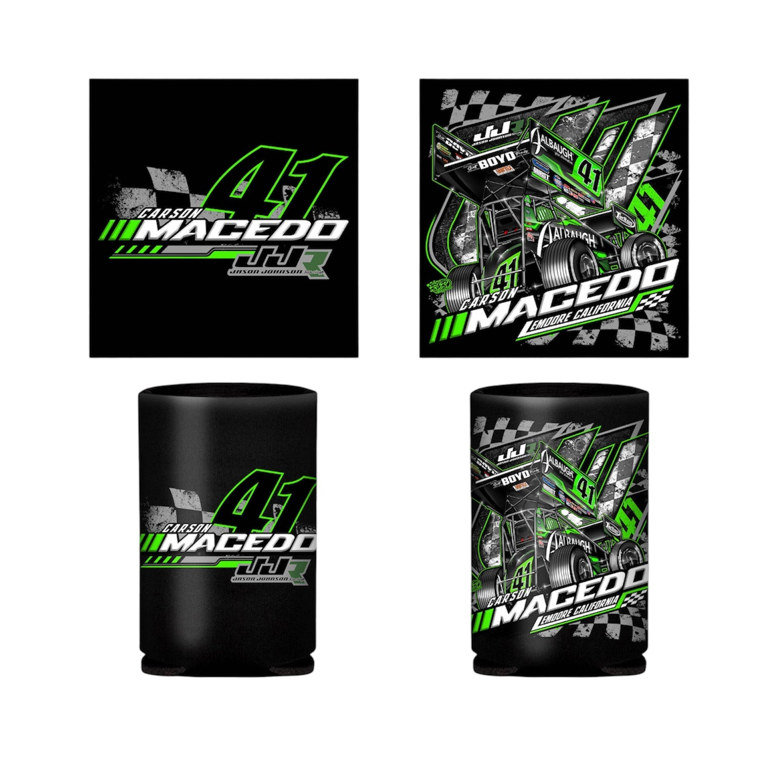 Can Koozies – Jason Johnson Racing Merchandise
